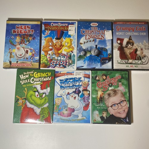 New Christmas Family Movies DVD Lot Of 7 - Frosty Grinch Holy Night ...
