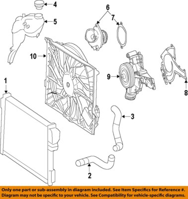 MERCEDES OEM 08-12 C300 Cooling Radiator Components-Upper Hose ...