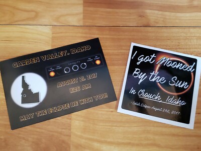 Aug 2017 Total Solar Eclipse Idaho Garden Valley Postcard & I got ...