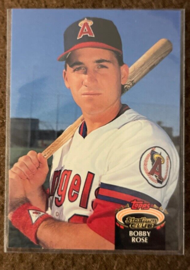 1992 Topps Stadium Club #79 - Bobby Rose Card - California Angels ...