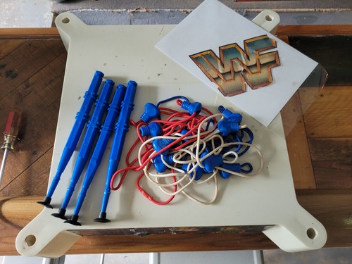 VINTAGE 1985 LJN WWF SLING'EM FLING'EM WRESTLING RING Complete | eBay