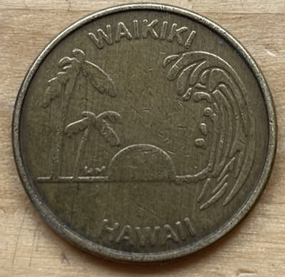 Waikiki, Hawaii Coin/Token Beach WavesPalm Trees | eBay