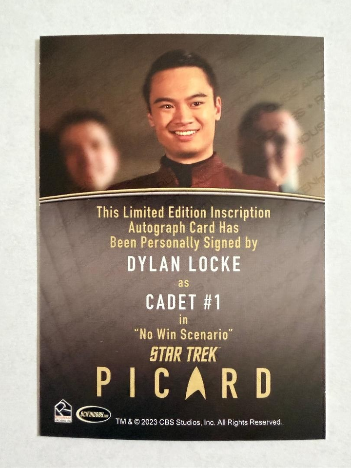 Star Trek Connections Dylan Locke Inscription "Star Trek: Picard ...