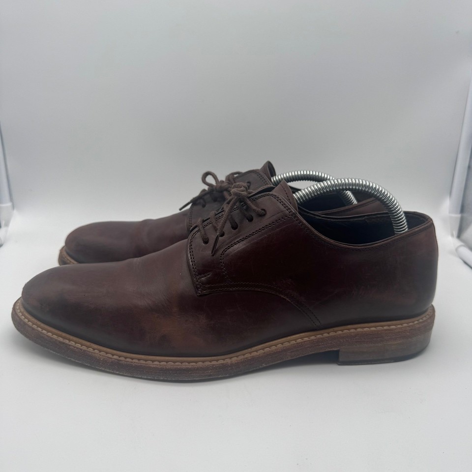 Crosby Square Stevens Brown Leather Dress Shoes Oxfords Mens Size 9.5 ...