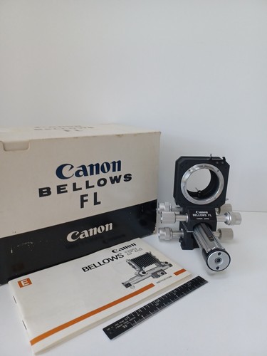 Vintage Canon Bellows FL Photography Lens Adapters Mount EUC With ...