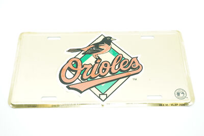 Balitmore Orioles MLB Baseball Licensed Gold Aluminum Metal License ...