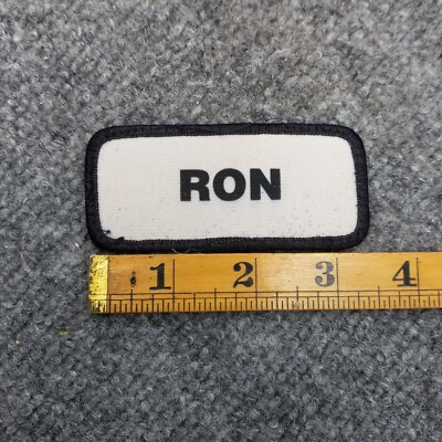 Ron Name Patch Work Uniform Tag N3 | eBay