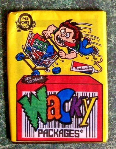 1990 Topps WACKY PACKAGES OPC Series O-PEE-CHEE 6 Stickers Trading Pack ...