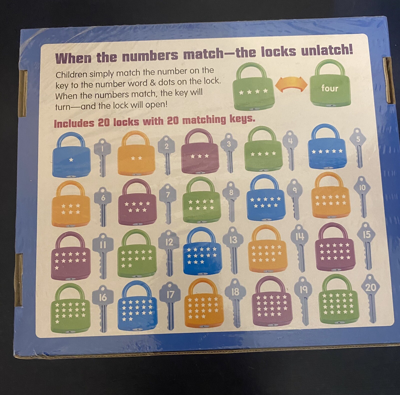 Unlock It Number Match by Lakeshore Learning - Locks Keys And Numbers ...