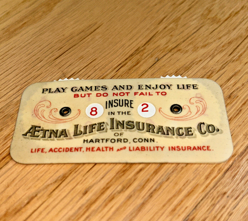 Vintage AETNA LIFE INSURANCE CO. - Bridge Whist Scorer - Tribune Bldg ...