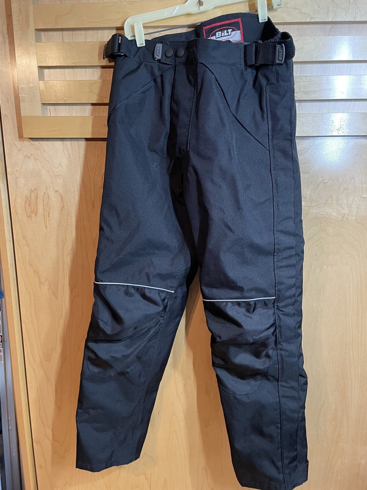 BiLT Motorcyle Double Layer Pants Men’s Size 32 Black Full Zip Strap ...