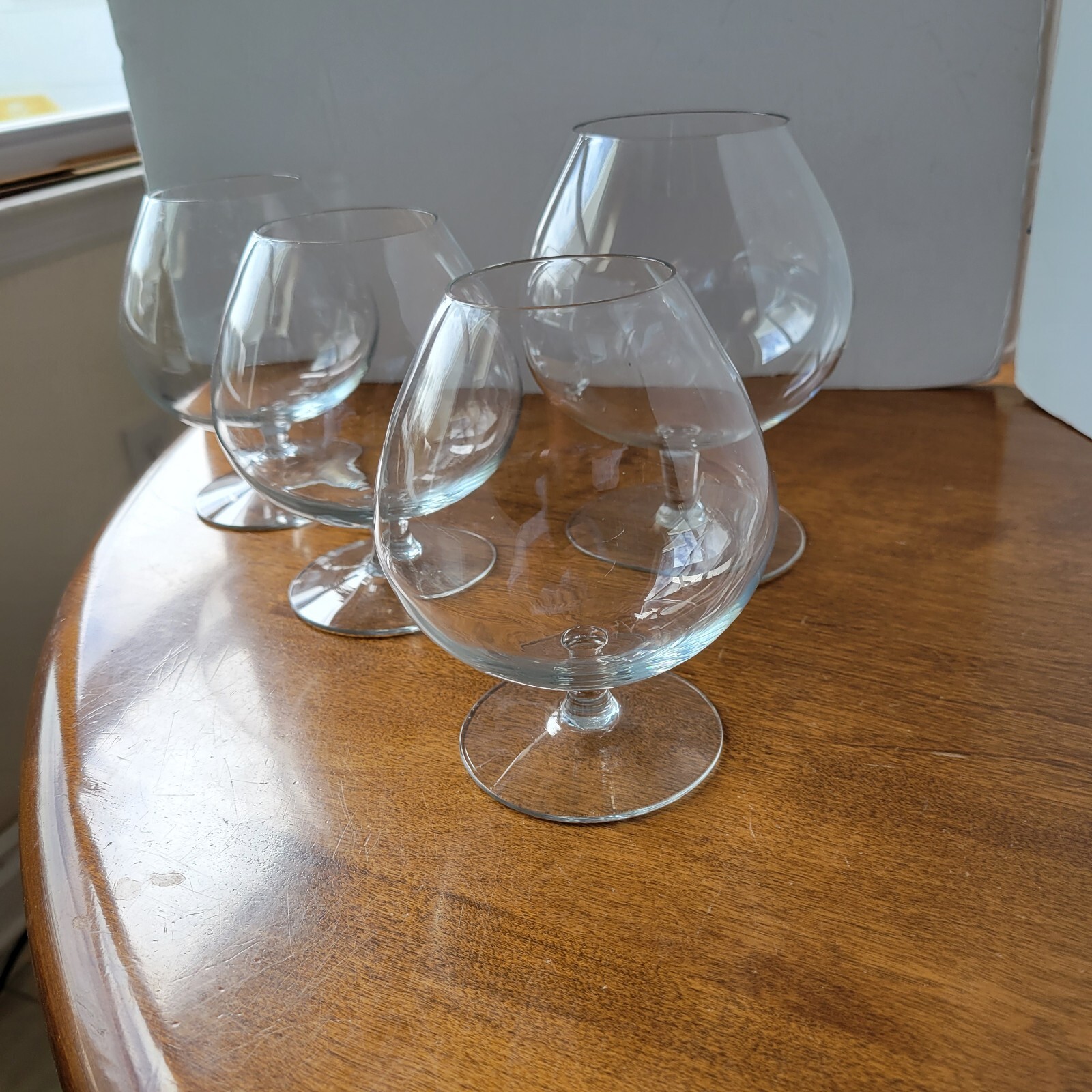 Delicate Brandy Snifters Crystal Glasses 2 sizes set of 4 | eBay