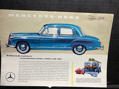 ORIGINAL NEW CAR DEALERSHIP BROCHURE MERCEDES BENZ TYPE 219 FLYER | eBay