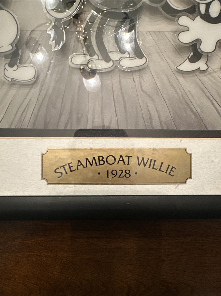 1998 Walt Disney Wall Art Animated Animations Steamboat Willie 1928 | eBay