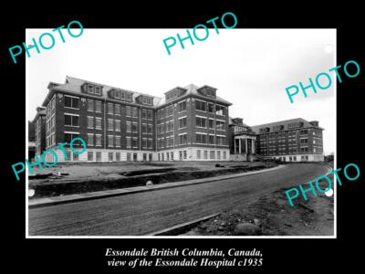 OLD POSTCARD SIZE PHOTO OF ESSONDALE CANADA VIEW OF ESSONDALE HOSPITAL ...