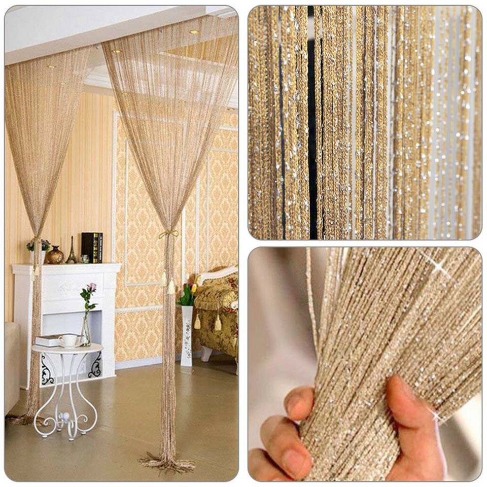 Decor Tassel String Curtains Patio Net Fringe Door Windows Divider ...
