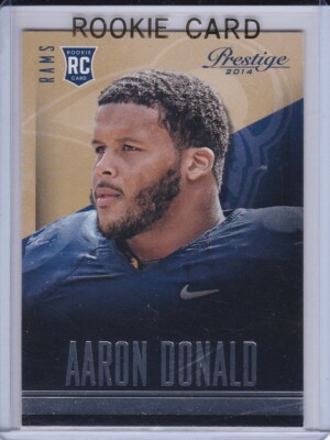 AARON DONALD ROOKIE CARD 2014 Prestige Football ST. LOUIS LOS ANGELES ...