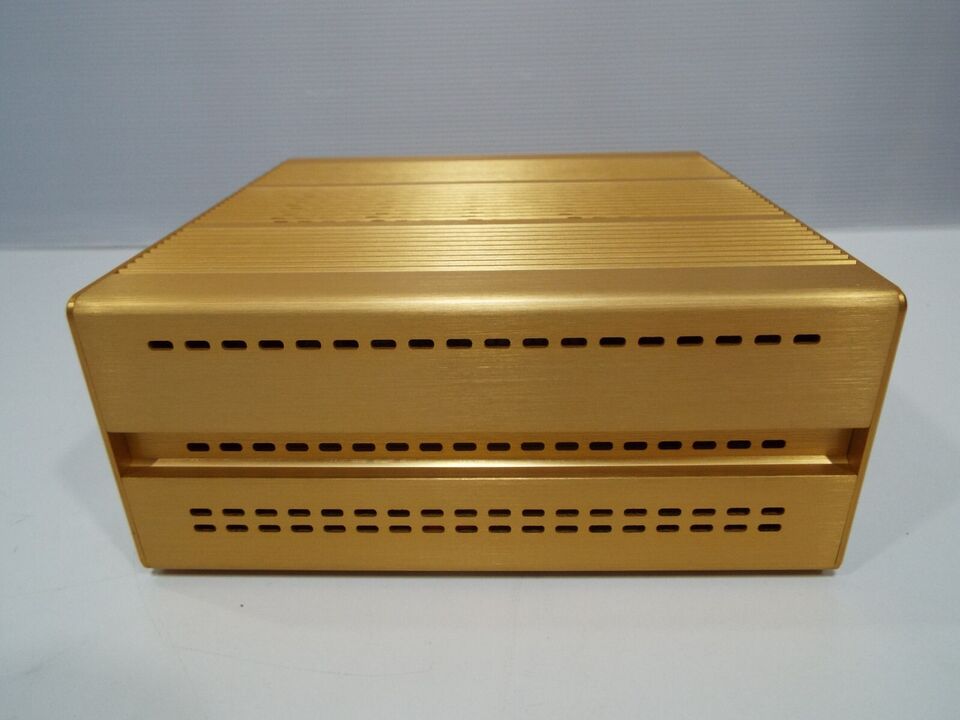 AOpen Mini-ITX GOLD Aluminium Desktop Computer Case S-110 CUBE Retro ...
