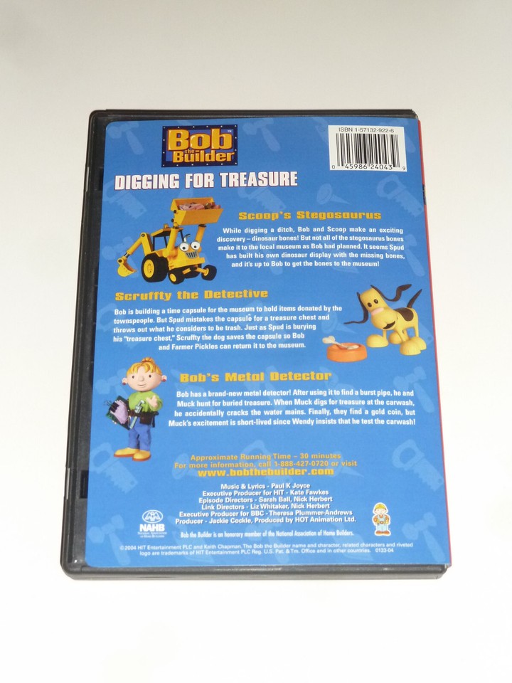 Bob the Builder: Digging for Treasure DVD kids cartoon TV show Scoop ...