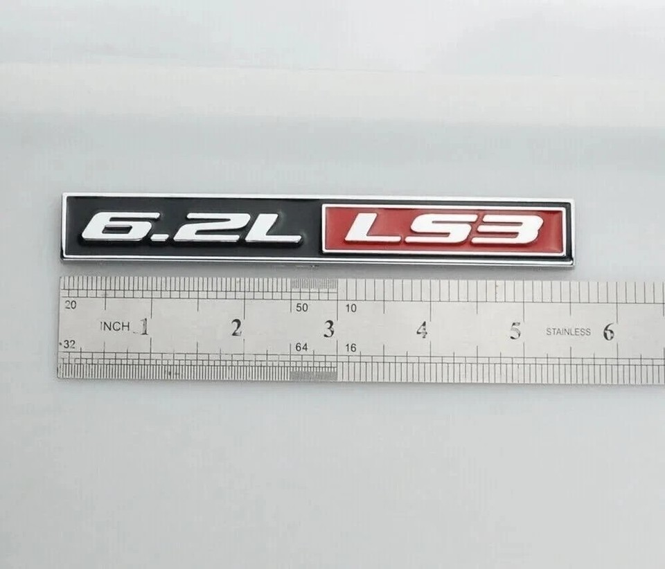 Pair 6.2L LS3 Engine for Universal Cars Emblem Badge Sticker 3D ...