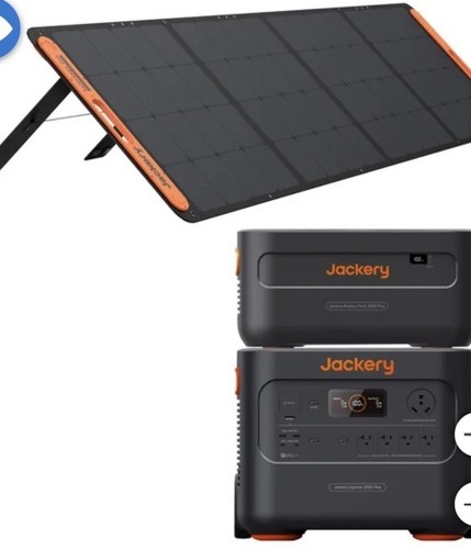 Jackery Generator 4000 Kit, Explorer 2000Plus +Battery Pack +Solar Panel | eBay