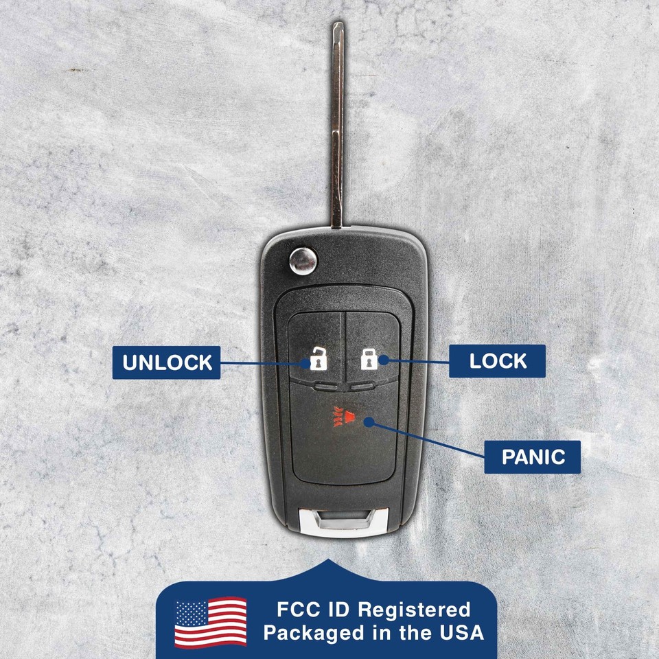 Key Fob Remote Flip for 2013-2015 Chevrolet Spark (A2GM3AFUS03 ...