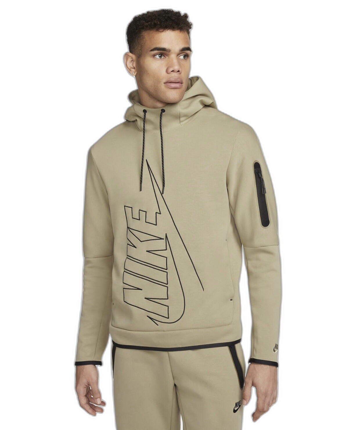 Nike Tech Fleece GX Hoodie (Khaki) - Small - New ~ DX0577 247 | eBay