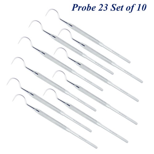 Set of 10 Dental Diagnostic Instrument Explorer Meter 23 Exam ...