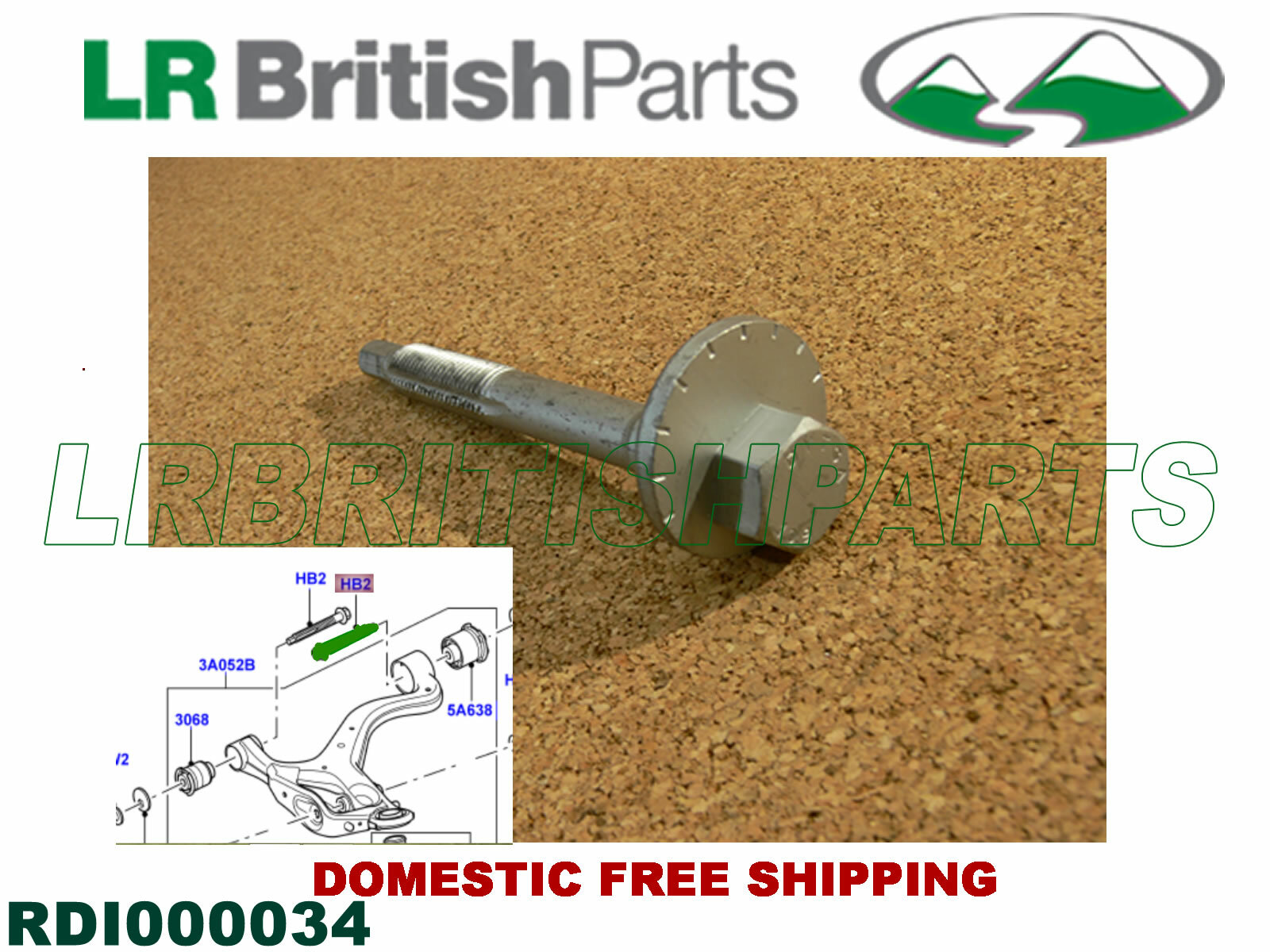 LAND ROVER FRONT LOWER CONTROL ARM BOLT RANGE ROVER SPORT LR3 LR4 ...