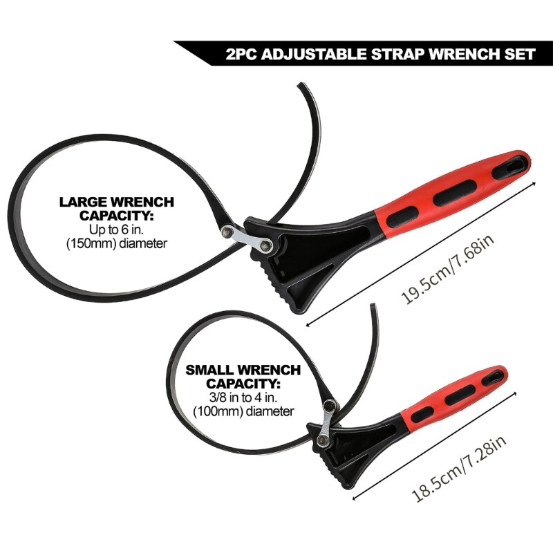 Belt Wrench Adjustable Puller Strap Spanner Chain Tools Strap Opener | eBay