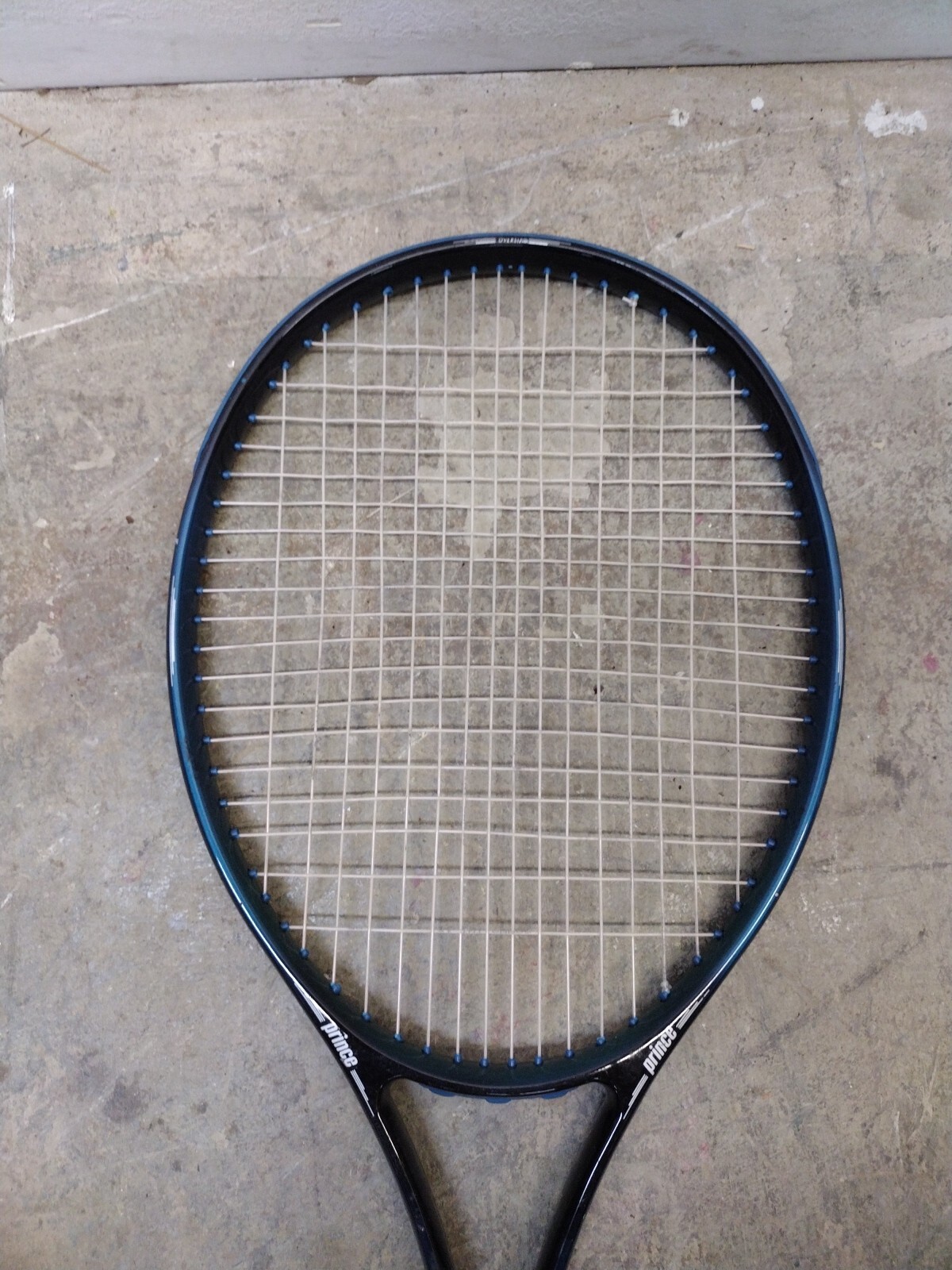 Vintage Prince Graphite Pro XB Mid-Plus Racquet Teal No.4 Grip Size 4 1 ...