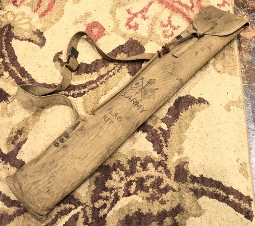 Original US WW2 Army Military Signal Corps Flag Set Field Gear With ...