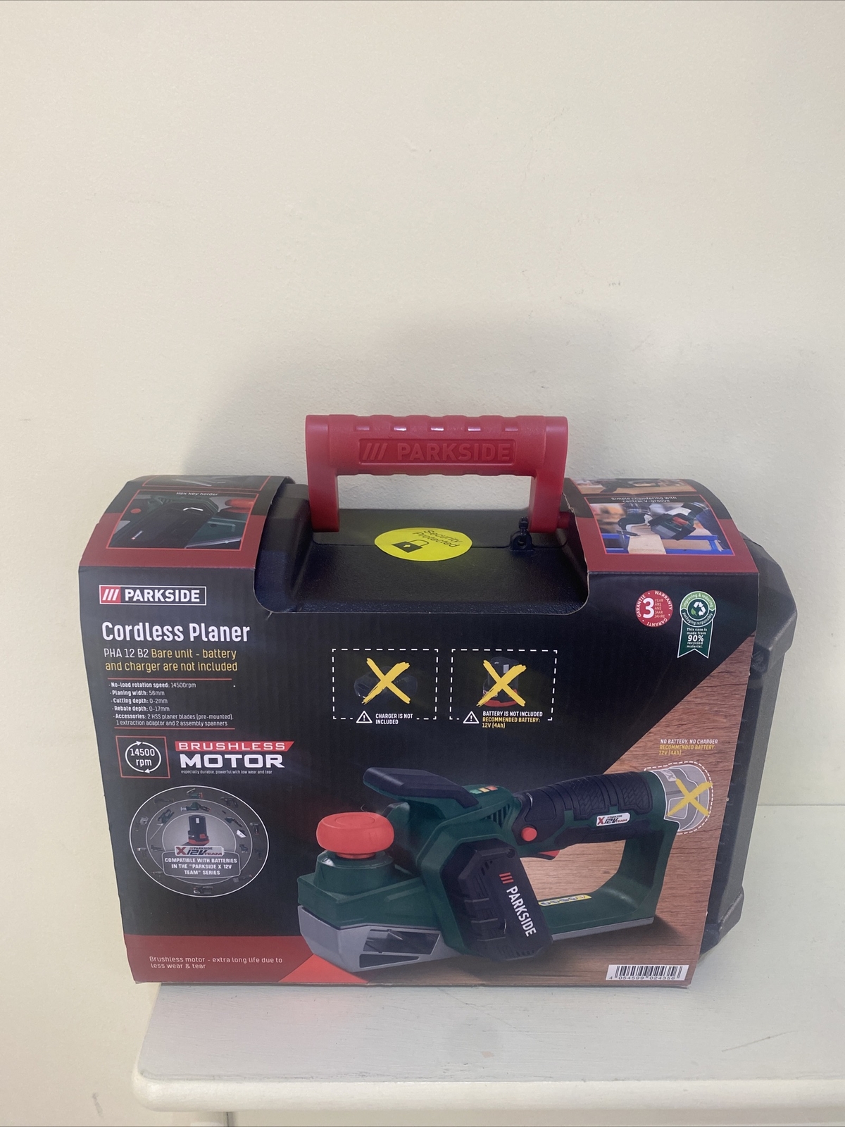 Parkside PHA 12 B2 12V Cordless Planer Bare Unit - No Charger & Battery ...