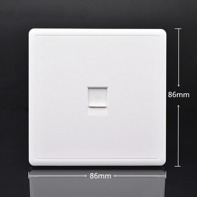 1Port CAT8 CAT7 RJ45 86 Type Wall Panel CAT.7 LAN Faceplate CAT.8 ...