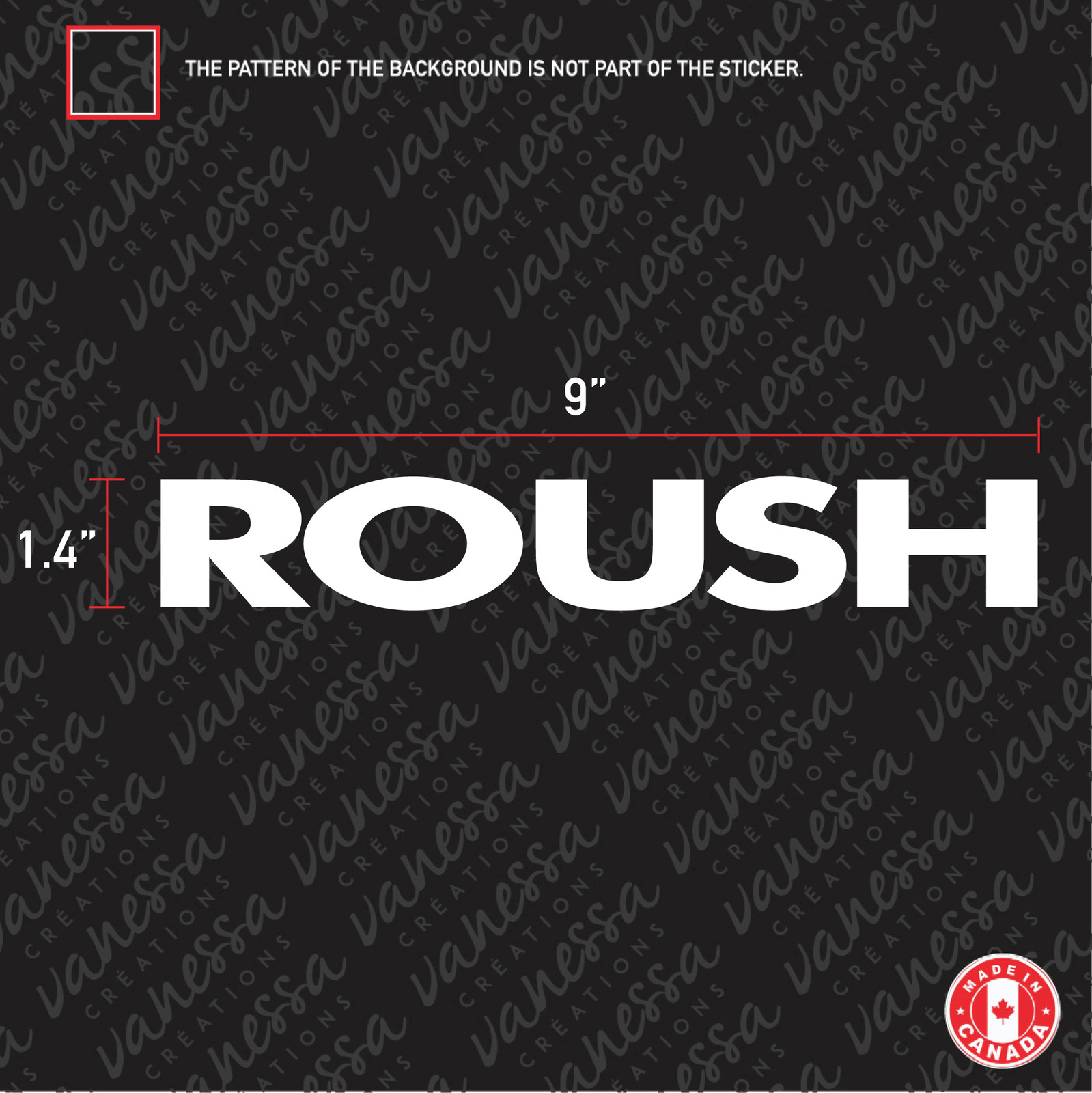 2X ROUSH RACING FORD MUSTANG car sticker vinyl decal | eBay