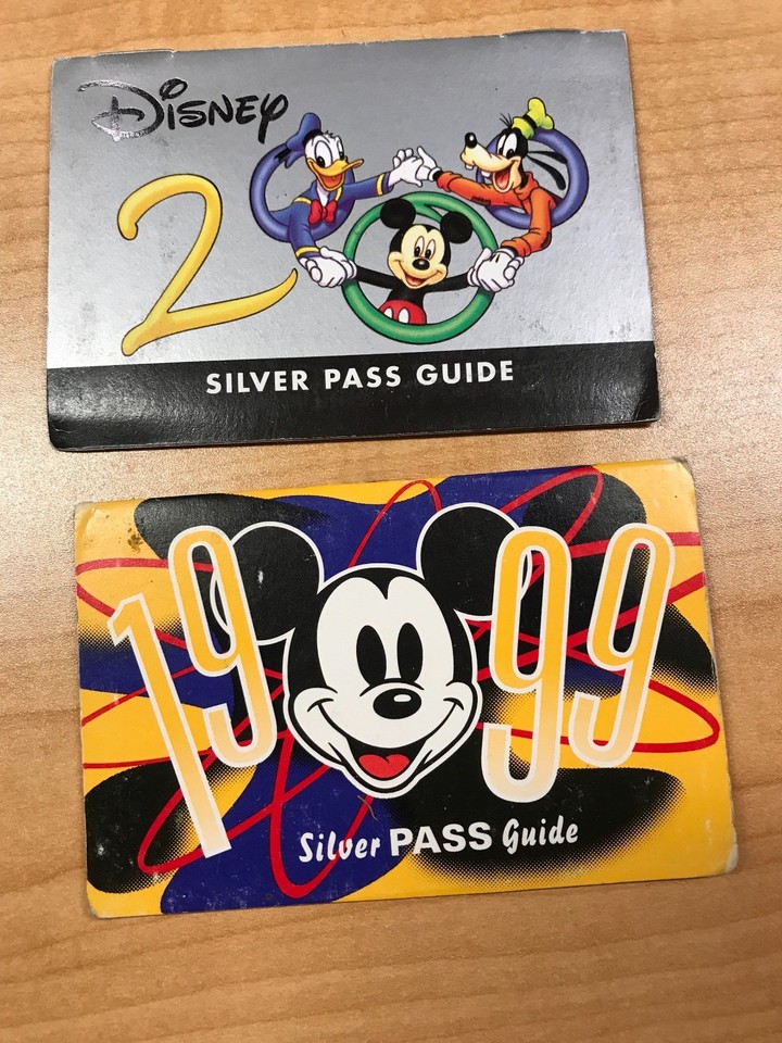 Disney Silver Pass Guides, 1999 and 2000 | eBay