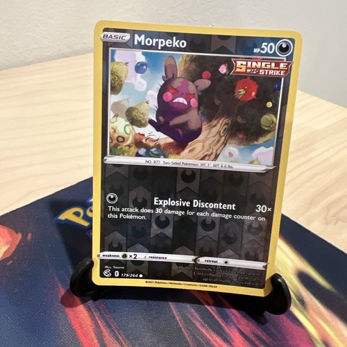 Pokémon TCG Morpeko Fusion Strike 179/264 Reverse Holo Common | NM/MT ...