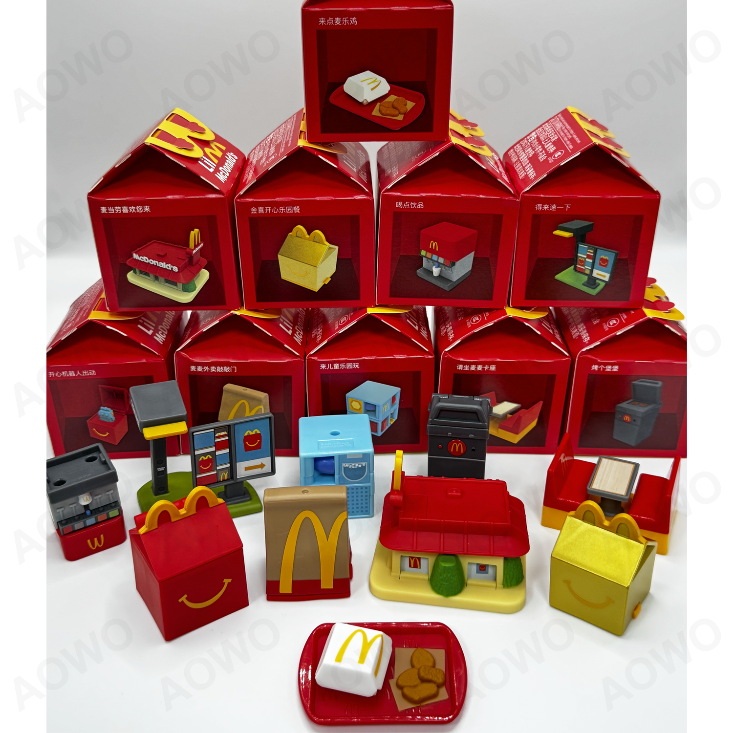 1set China version 2025 Mc Donald's Lil Mc Donalds Minature Kids Happy ...