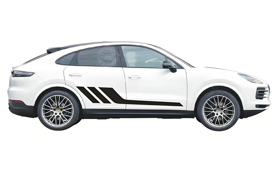 Car Sticker Graphics Decal For Porsche Cayenne Side Door Racing Stripes ...