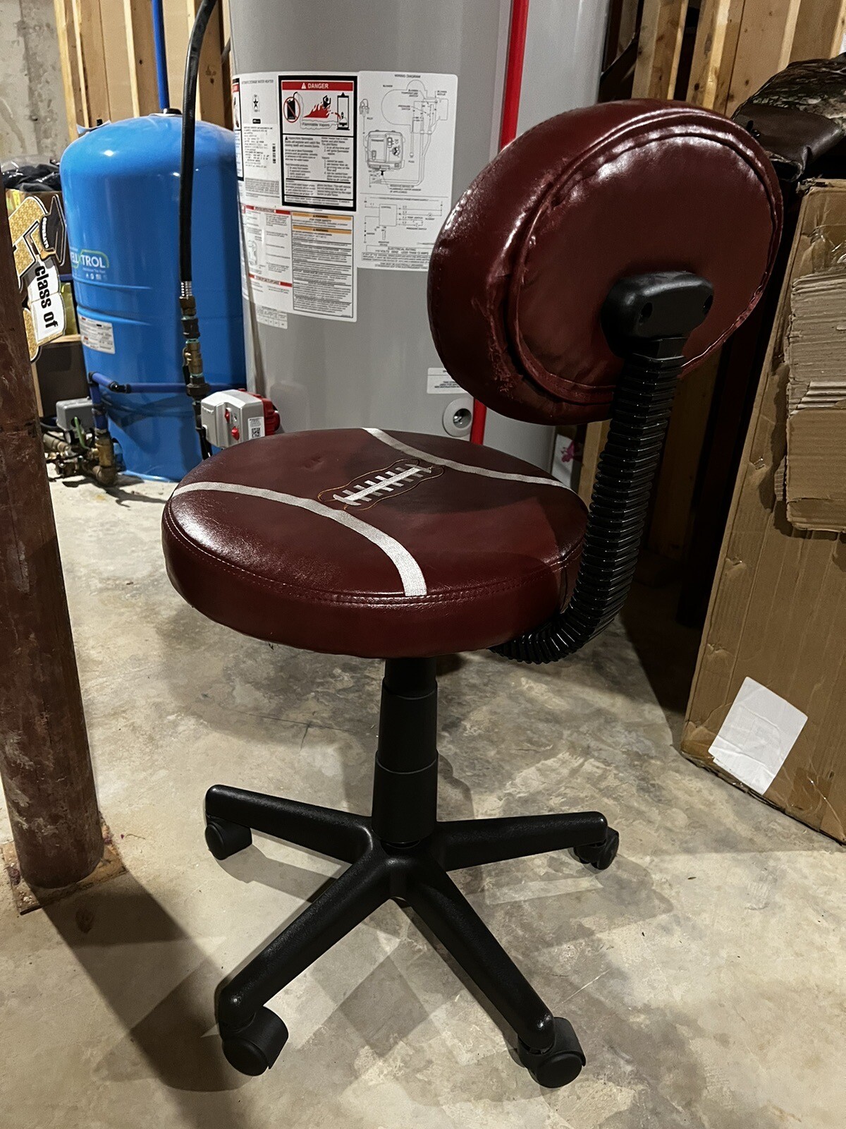 FOOTBALL OFFICE CHAIR, adjustable height | eBay