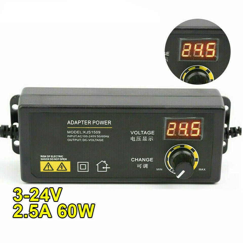 Adjustable power supplies Voltage 3 to 24V AC/DC Switch Power Supply ...