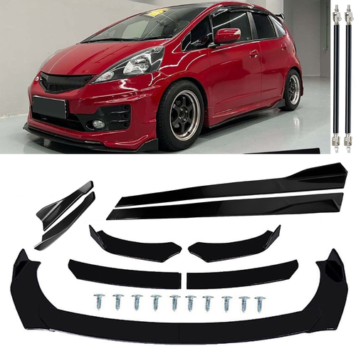 For Honda Fit Front Rear Bumper Lip Spoiler Body Kit Splitter Side ...