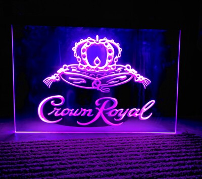 CROWN ROYAL LED NEON LIGHT SIGN 8x12 | eBay