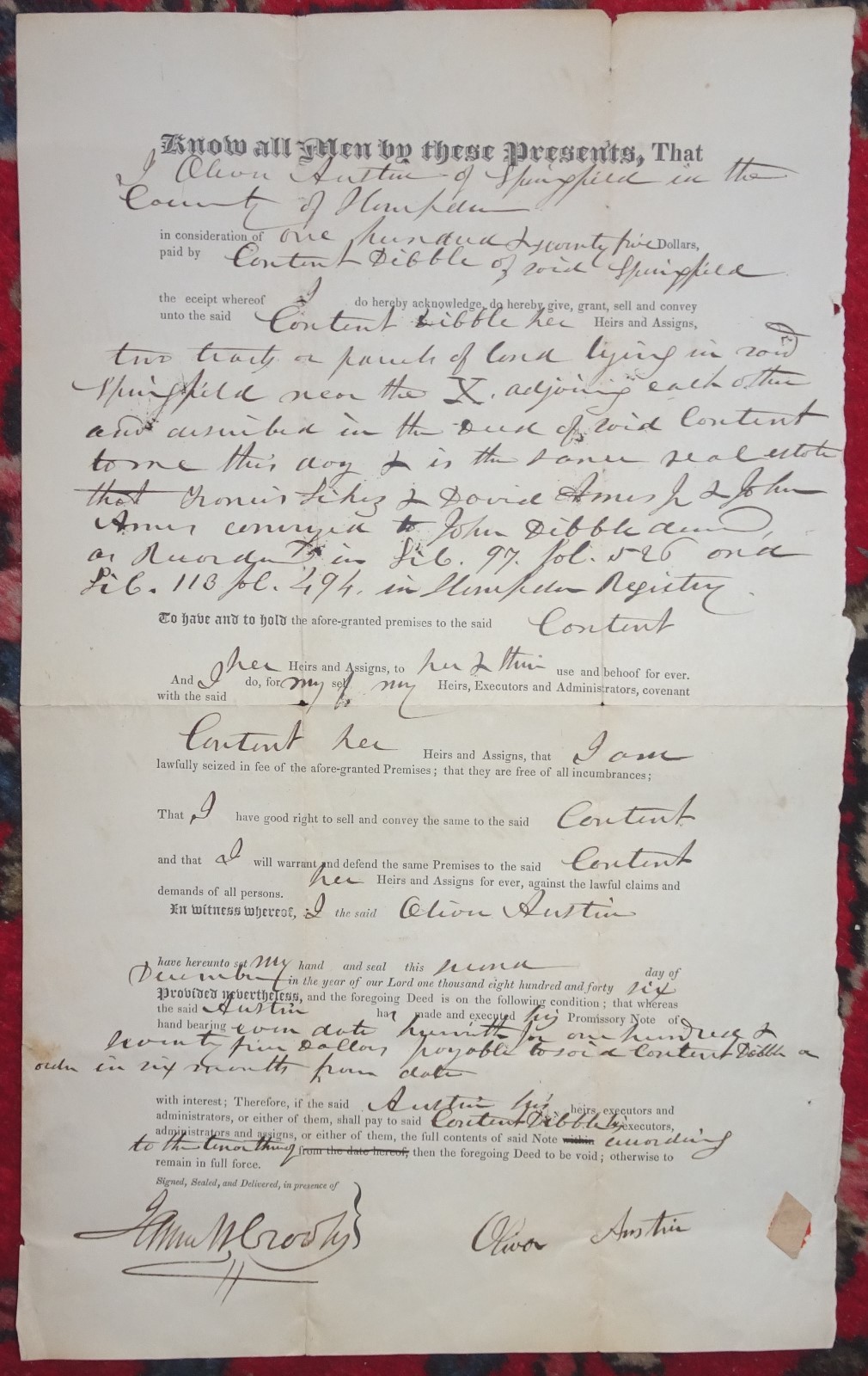 American Land Lease Mortgage INDENTURE Austin Dibble HAMPDEN ...