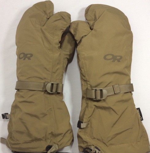 OUTDOOR RESEARCH, FIREBRAND MITTS WITHOUT LINERS, COYOTE, SZ SMALL, NWT ...