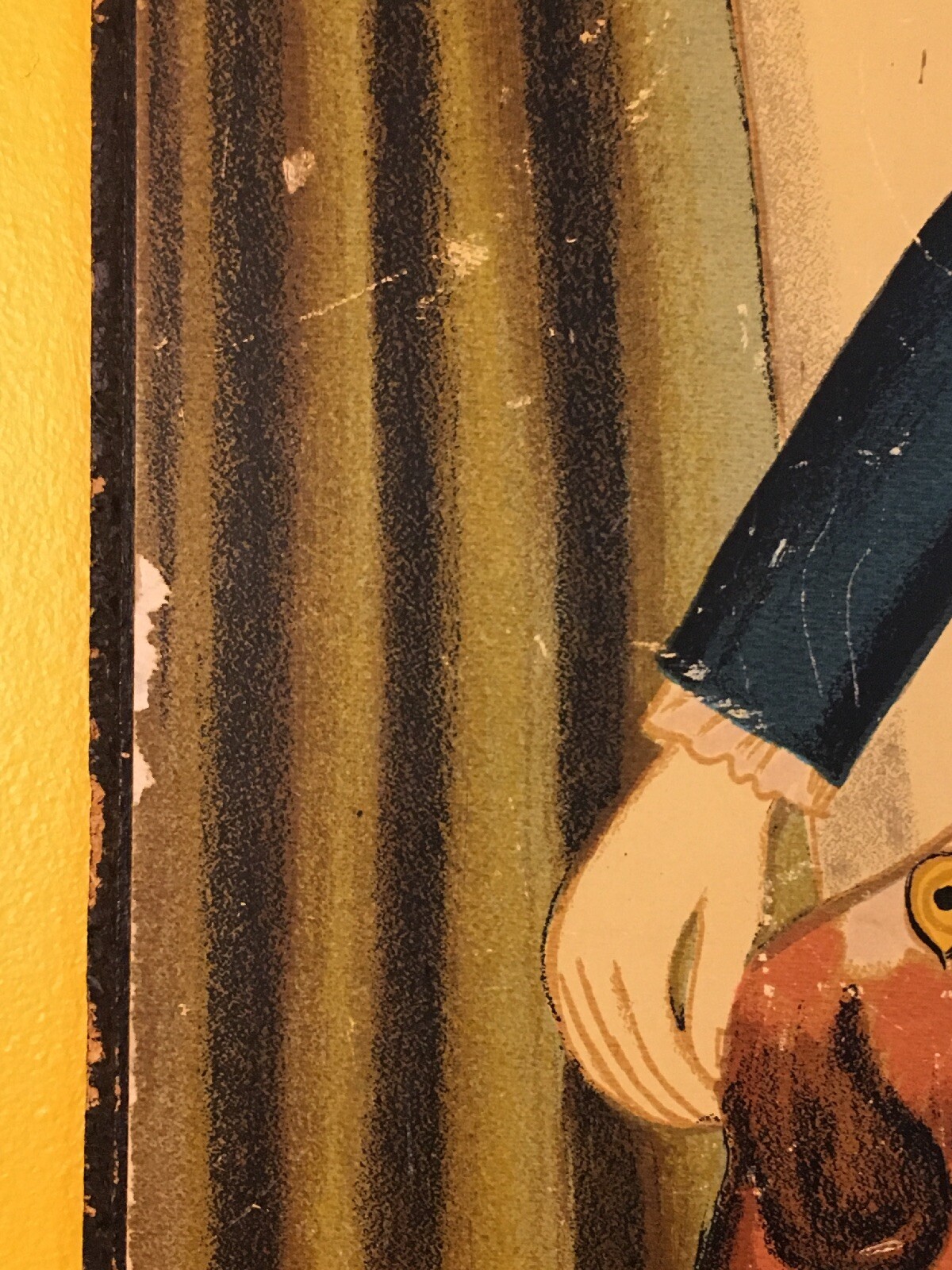 Shabby Chic Vintage Americana Art Litho Boy and His Dog Reproduction ...