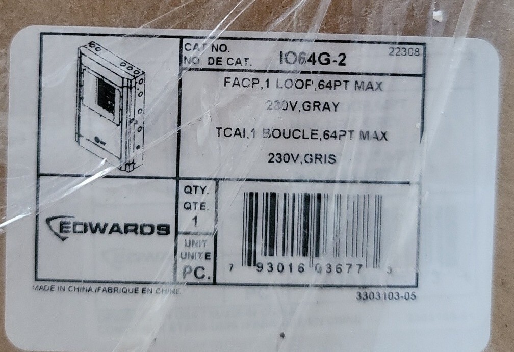 Edwards Edwards IO64G-2 Fire Alarm Panel | eBay