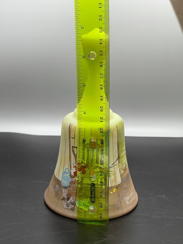 Fenton 1982 Norman Rockwell hand painted Bell Made at Fenton Factory | eBay