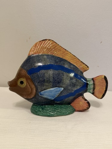 Bank Fish Blue Green Orange 7.5"Tropical | eBay