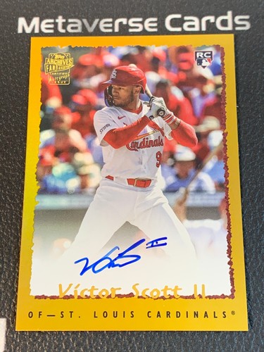 2024 Topps Archives 1995 Fan Favorites On-Card Autograph RC Victor ...